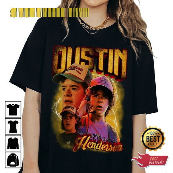 Shirts | Dustin Henderson Stranger Things Unisex Tshirt Gift For Fan ...
